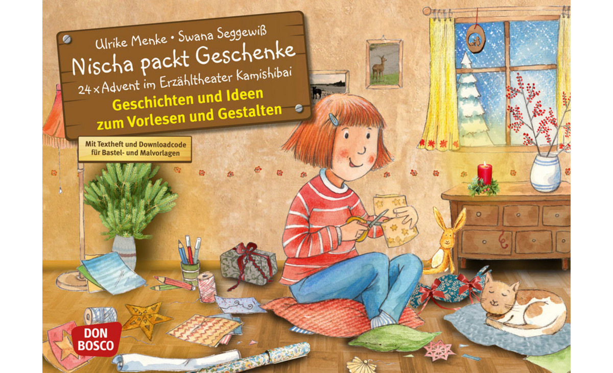 Nischa packt Geschenke. Kamishibai-Bildkartenset | betzold.at