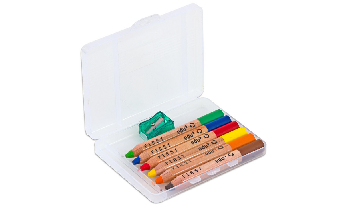 Buntstifte 6er-Set, inkl. Spitzer | betzold.at