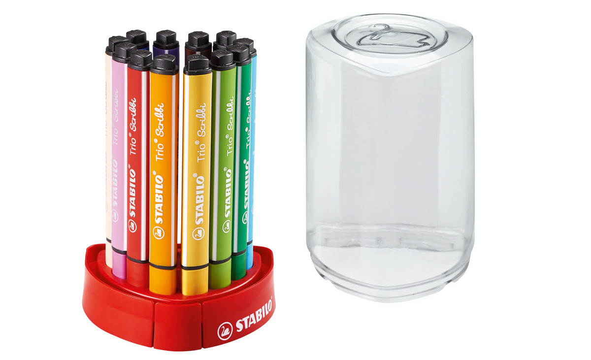 STABILO® Filzstifte „Trio Scribbi“, 12er-Tischset | betzold.at